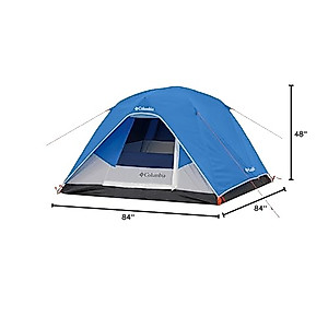 Columbia Tent - Dome Tent | Easy Setup 3 Person Camping Tent with Rainfly for Outdoors | Best Camp Tent for Hiking, Backpacking, & Family Camping