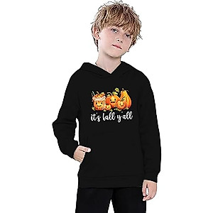 Unisex Kids Solid Cotton Thin Pullover Sweatshirt Casual Solid Pockets Spring Sports Hoodie Outfits Cozy Toddler Sweatshirts Navy