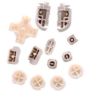 Deal4GO ABXY L R ZL ZR Home Start Power Select D-pad Buttons Set Replacement for New Nintendo 3DS XL/LL Console (White)