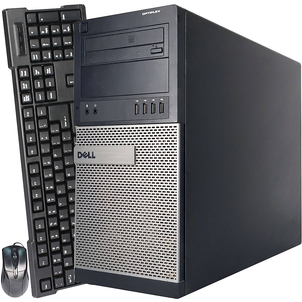 Dell Optiplex 990 Tower Premium Business Desktop Computer (Intel Quad-Core i5-2400 up to 3.4GHz, 16GB DDR3 Memory, 2TB HDD + 120GB SSD, DVDRW, WiFi, Windows 10 Professional) (Renewed)