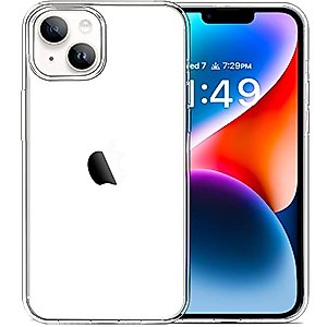 JJGoo Compatible with iPhone 14 Plus Case Clear, Transparent Soft Shockproof Protective Slim Thin Bumper Cover Phone Case for iPhone 14 Plus - 6.7 inch 2022