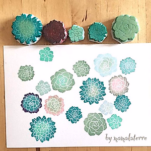 SGHUO 8 Pcs 4" x 6" Green Rubber Carving Blocks Linoleum Block for Printmaking, Stamp Soft Rubber Crafts, Soft and Easy to Carve, White Outer Layer, Green Inner Layer