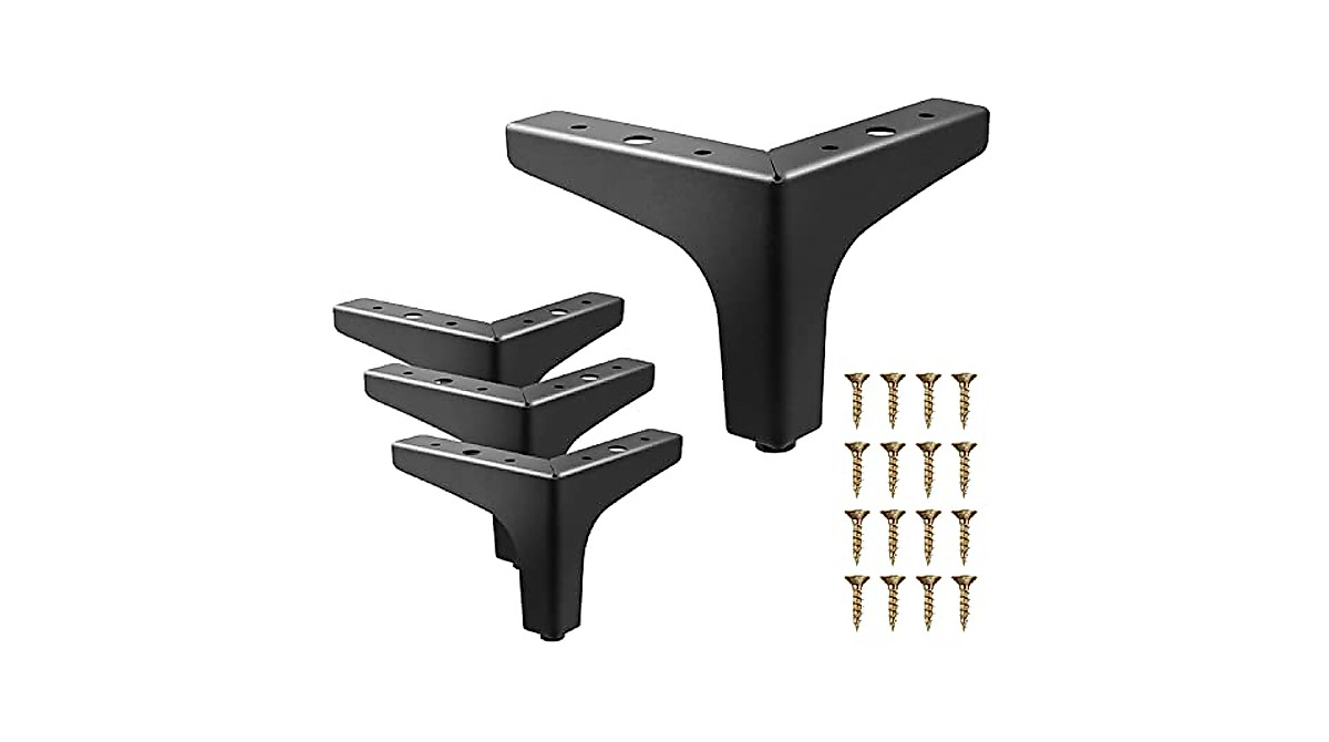 4 Inch Metal Furniture Legs Set - Stylish & Durable