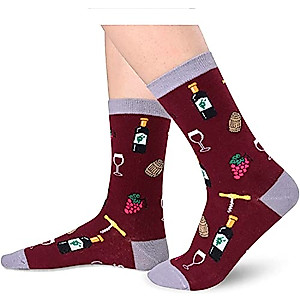 sockfun Wine Socks If You Can Read This Socks Bring Me Wine Socks Wine Gifts for Women, Funny Secret Santa Gifts Womens Novelty Socks Wine Stocking Stuffers