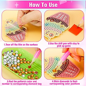 27 Pcs Kids Diamond Painting Art Crafts for Kids Diamond Painting Kits Unicorn Mermaid Dolphin Diamond Stickers Painting Suncatchers with Keychain Diamond Art Christmas Gift for Girls Boys Ages 3-12