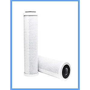 CFS – 2 Pack Carbon Block Water Filter Cartridges Compatible with WCBCS975RV Models – Remove Bad Taste & Odor – Whole House Replacement Water Filter Cartridge- White
