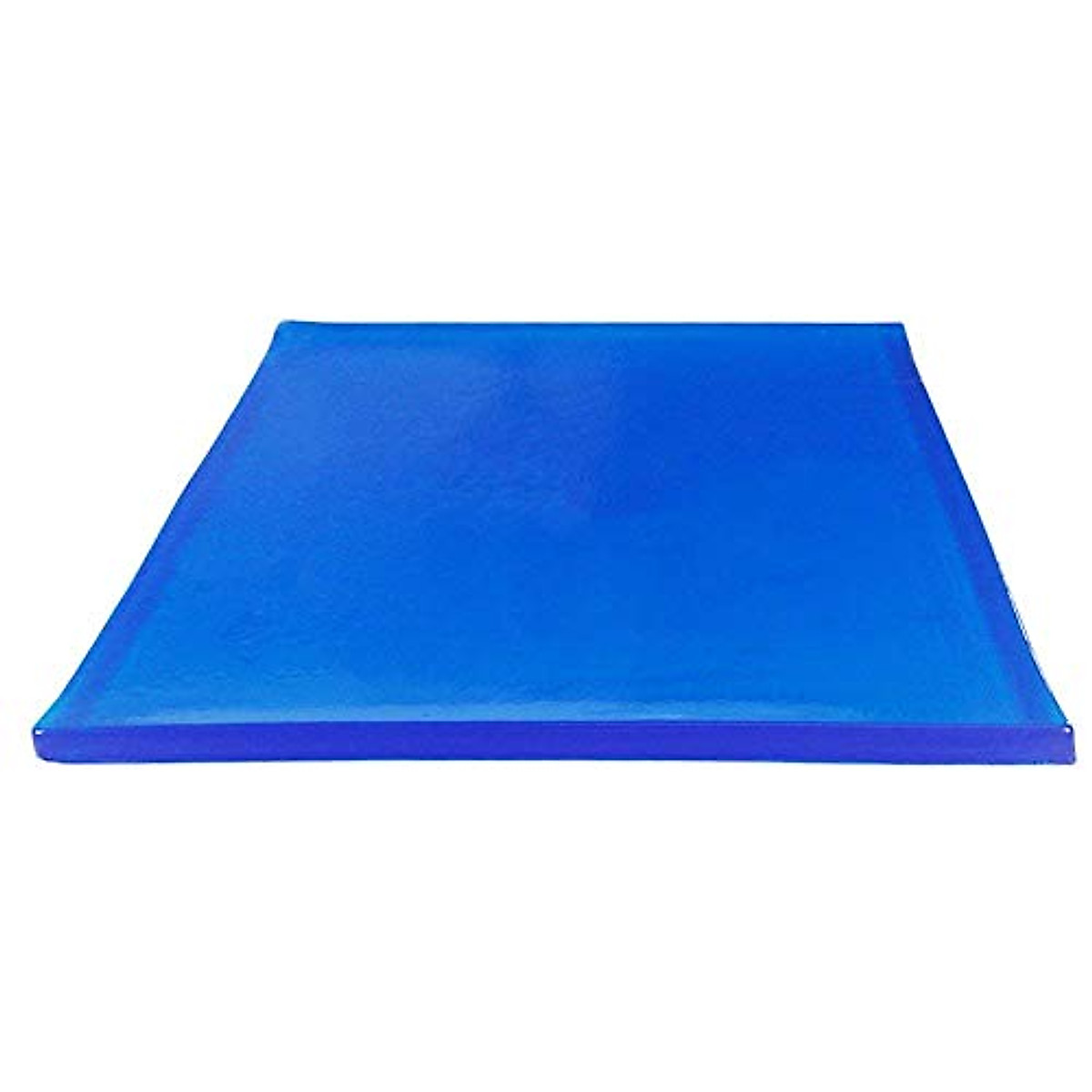 LisylineAuto Motorcycle Seat Gel Pad Shock Absorption Mats Reduce Fatigue Comfortable Soft Cooling Fabric Cushion Blue Cool DIY Saddle (25 x 22 x 1cm)