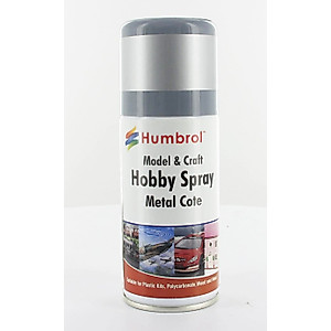 Humbrol AD6995 No 27002 Metalcote Polished Aluminium - Modellers Spray (150ml)