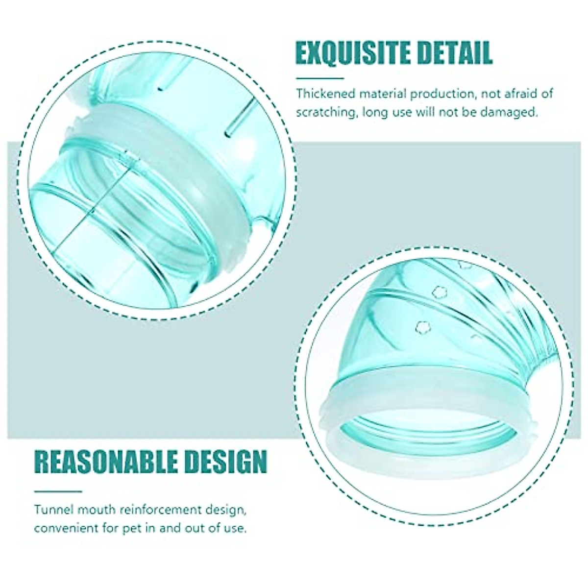Balacoo 4pcs Hamster Tubes Set, Hamster Cage Tube Hamster Tube Hamster Tubes Set Hamster Tunnels for