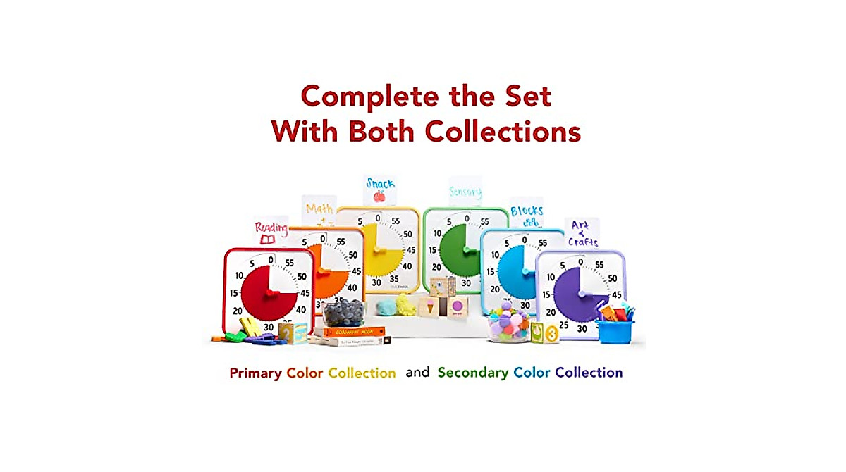 Time Timer 8 Inch Classroom Set - Visual Timer for Kids