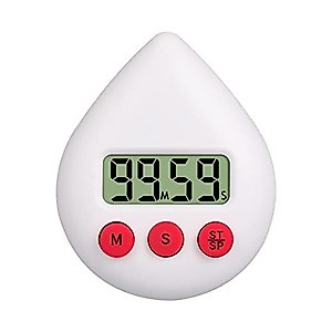 Larger Screen Timer with Buttons Durable Waterproof Cartoon Timer for Home Bedroom Bathroom,Larger Screen Timer with Buttons Practical Visual Countdown Timer for Home Bedroom Bathroom