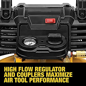 DEWALT Pancake Air Compressor, 6 Gallon, 165 PSI (DWFP55126),Multi