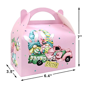 Easter Treat Boxes Cookies Boxes Gift Boxes Gable Boxes for Kids Goodie Goody Boxes 24 Packs Party Favors