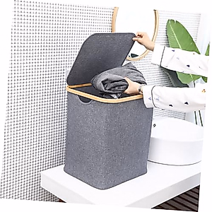 HOMOCONO Laundry Basket Folding Square Baskets for Basket Storage Holder Storage Bins for Toys Sundries Storage Holder Dirty Clothes Basket Dirt Clothes Container Clothes Organizer