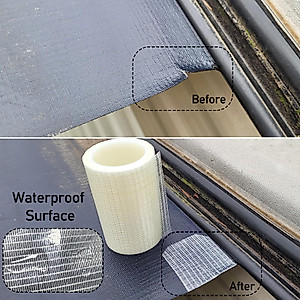 Wellgo 3.15 in x 39 ft Tent Repair Tape for Tarp, RV Awning Repair Tape, Outdoor Camping Gear Repair Tape, Great for Canvas, Boat Covers, Sail Tape, Tear Repair Patch Kit, Waterproof