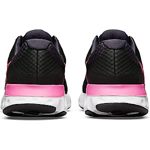 Nike Women Running Shoe, Black Pink, 8.5 US