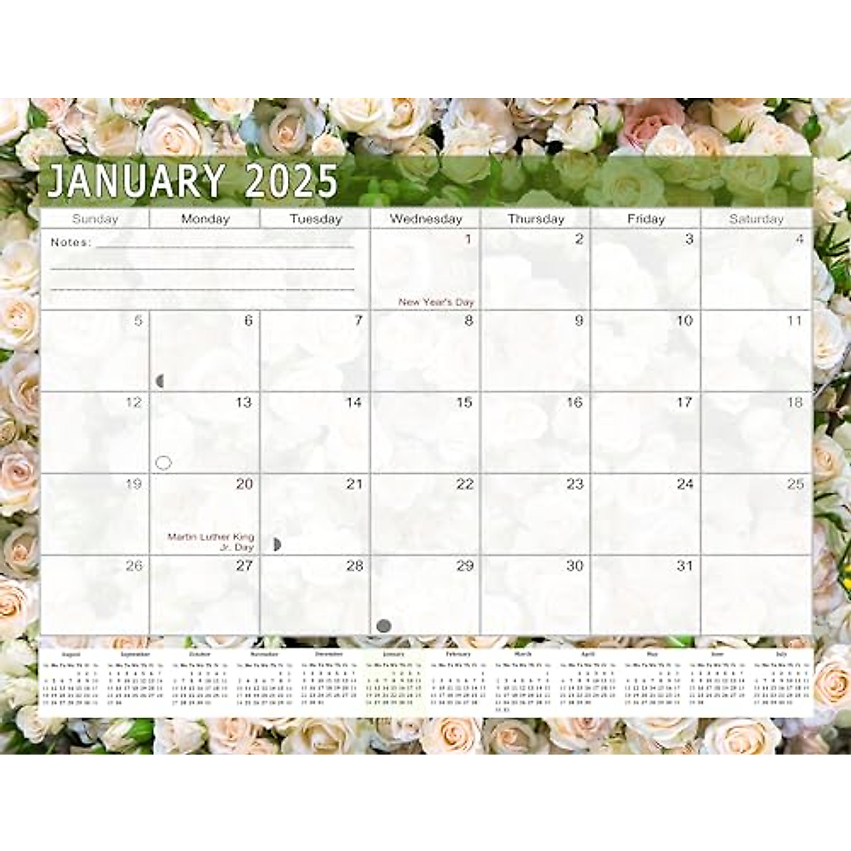 2024-2025 Academic Year 12 Months Student Calendar/Planner for 3-Ring Binder, Desk or Wall (Edition #021)