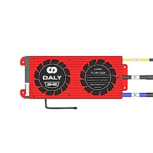 DALY BMS li-ion 7s 24V 100A PCB Protection Board with Separate Port Temperature Sensor for 18650 Lithium Battery Pack Rated 3.7V
