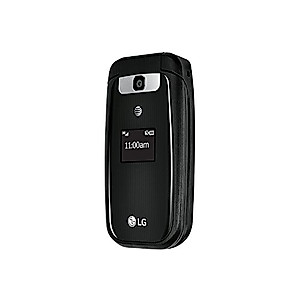 LG B470 AT&T Prepaid Basic 3g Flip Phone, Black - Carrier Locked to AT&T