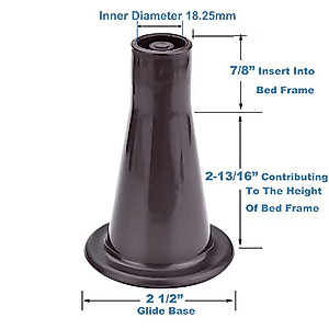 Plastic Bed Frame Feet That Replace Your Wheels. Replace Wheels on Bed Frame with These Replacement Feet to Keep Your Bed Stationary and Protect Floor. Set of 4 Bed Frame Feet Replacements