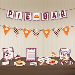 Pie Bar Buffet Decorating Kit - 1 Set - Multicolor & High-Quality DIY Dessert Table Decorations, Perfect For All Occasions & Events