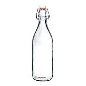 Giara 1L Bormioli Rocco Swing Top (32 Oz) Wholesale Priced 20 Piece Master Carton Round Glass Bottle