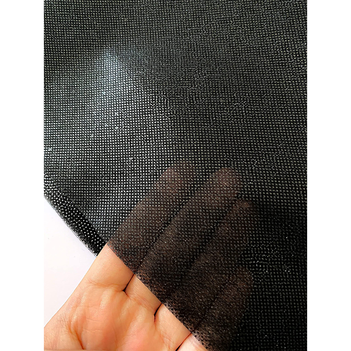 MAROBEE Black Lightweight Fusible Interfacing Iron On for Sewing Projects, (40 Inch x 3 Yard) Non-Woven