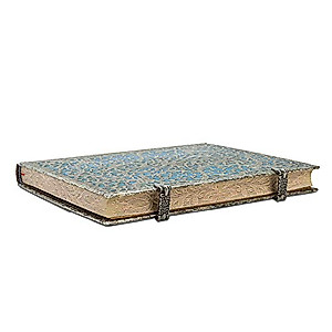 Maya Blue Ultra Lined Hardcover Journal, 240pg, 120GSM by Paperblanks (Silver Filigree Collection)