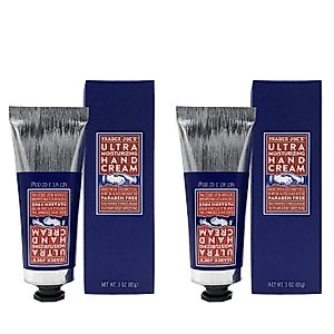 Trader Joe's ULTRA MOISTURIZING HAND CREAM - 20% Pure SHEA BUTTER, Enriched with HEMP SEED OIL & COCONUT OIL (2-Pack)