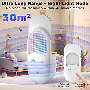 Fly Trap Indoor Plug-in 2-in-1 Flying Insect Trap with 7pcs Fly Trap Refill, Indoors Fly Trap Mosquito Trap with Night Light Gnat Traps for House Indoor Fly Trap for Moths Other Flying Insects