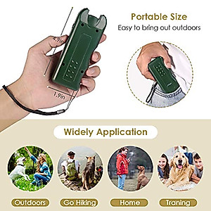 RESSYYT Ultrasonic Dog Barking,Dog Training & Behavior Aids and Bark Control Device of 82ft,Dog Agility Training Equipment with 3 Function,Dog Anti Barking Device for Outdoor and Indoor