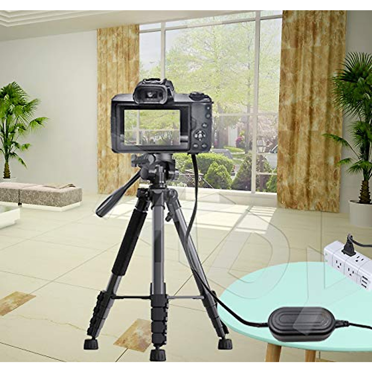 TKDY ACK-E10 EOS Rebel T7 Continuous Power Supply LP-E10 Dummy Battery DR-E10 DC Coupler Kit for Canon EOS T6 T5 T3, Kiss X50 X70 X80 X90, EOS 1100D 1200D 1300D 1500D 2000D Digital Camera.