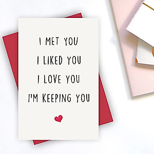 Alzombi Funny I Love You Card, Birthday Card, Anniversary Card, Card for Boyfriend Husband Fiance