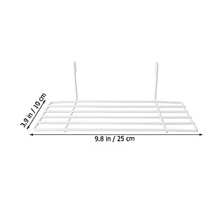 PATKAW Bird Wire Platform 2Pcs Parrot Toys Perch Cage Stand Shelf Portable Training Playground Wire Patio Sundeck Bird Play Pen Comfy Perch for Parrot Toys A