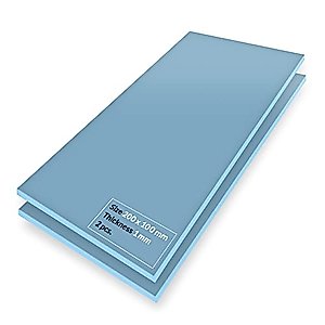ARCTIC TP-3: Premium Performance Thermal Pad, 200 x 100 x 1.0 mm (Stackable to 2.0 mm Without Performance Loss), 2 Pieces - High Performance, Particularly Soft, Ideal Gap Filler, Bridging Gaps
