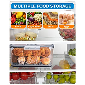 Dynta Bread Box 2 Pack Bread Container Airtight, Recording Time Bread Boxes for Kitchen Counter Organizers and Storage, Plastic Bread Storage with Lid for Homemade Bread, Toast, Loaf, Cookies