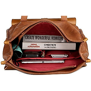 Leather Backpack Travel Backpack College Backpack Leather Backpack Purse for Women and Men BP-17 (Brown)