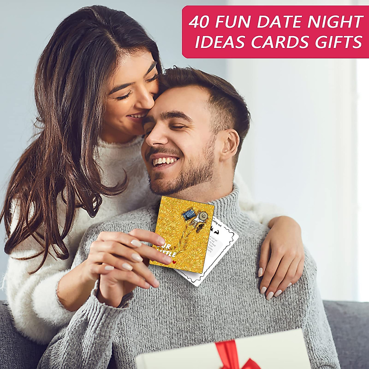 Date Night Ideas Cards for Couples - Funny Romantic Scratch Off Card Deck Game for Date Night - Great Gift Lovely Time for Boyfriend/Husband/Girlfriend/Wife on Anniversary