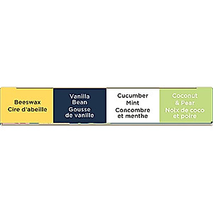 Burt's Bees Gifts, 4 Lip Balm Products, Balm Bouquet Spring Set - Classic Beeswax, Vanilla Bean, Cucumber Mint & Coconut Pear (4 Pack)