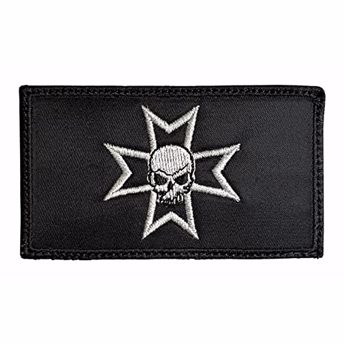 Almost SGT Warhammer 40K Black Templars Patch Black/White - Funny Tactical Military Morale Embroidered Patch Hook Fastener Backing