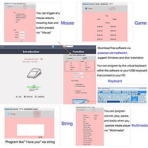 iKKEGOL Upgraded USB Foot Switch Single Pedal Mechanical Control Footswitch Map Mouse Keyboard Hotkey Combination Key press Simulator Program Page Turner Game Transcription HID