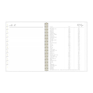 Blue Sky Life Note It 2023 Weekly and Monthly Planner Notes, 8.5" x 11", Frosted Cover, Wirebound, Leah (139479-23)