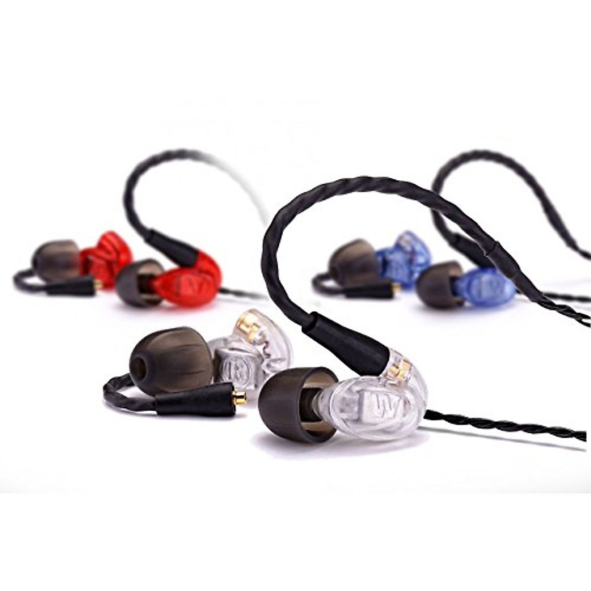 8pcs (M-SLB) Triple Flange Eartips Compatible with Westone W10 W20 W30 W40 W50 W60 UM PRO10 UM PRO20 UM PRO30 UM PRO50 UM1 UM2 UM2 RC UM3 UM3 RC UM3X UM3x RC 1 2 3 4 4R Adventure Alpha Beta Earphones