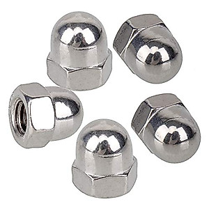 RDEXP 304 Stainless Steel Acorn Dome Cap Head Hex Nuts Pack of 10 (M6)