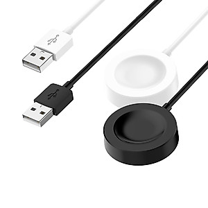 FitTurn Compatible with Huawei Watch Ultimate/GT3/GT Runner/watch3 Pro New/GT2 PRO/GT3 Pro/Watch D Charger Charging Cable -2 Pack 3.3FT Replacement Charging Cradle Adapter Dock for GT3 Smartwatch