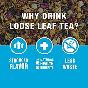 Tiesta Tea - Peach Party | Loose Leaf | Peach Hibiscus Herbal Infusion | Premium Blend | Non-Caffeinated Fruit Tea | Makes Hot or Iced & Up to 50 Cups | 4.5oz Refillable Tin