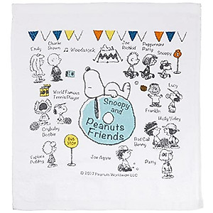 Skater SET921 Snoopy Peanuts Food Container & Hot Towel Gift Set, Made in Japan