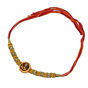 Siddhivinayak Ganesha Rakhi for Brothers, Rakhi Bracelet for Brother, Assorted Handmade Rakhi, Fancy Rakhi, Rakhi Thread