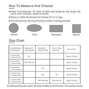 Tritina Corner and Edge Guards - 14ft (4.3m) [ 13ft Edge Cushion + 8 Corner Cushion ] Premium Childproofing Protector,Child Safety,Home Safety 1st Mamami (Brown)