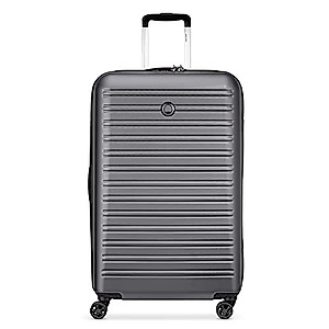 Delsey Adults-Unisex's Hand Luggage, Grey, L (76 cm-105 L) New